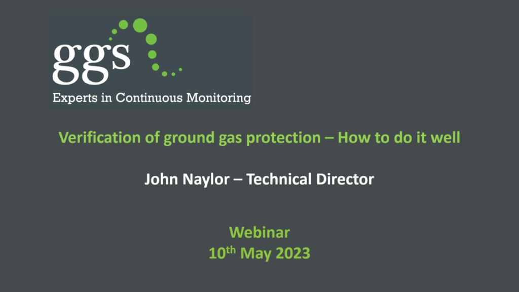 GGS webinar: Verification of ground gas protection